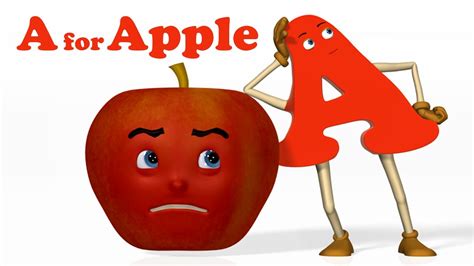 A For Apple Alphabet Abc Songs Phonics Song 3d Abc Songs And Rhymes