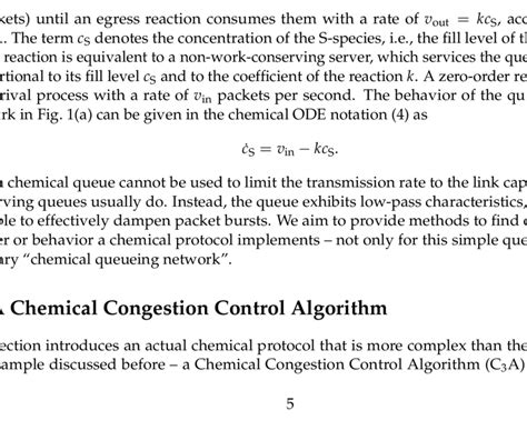 Speciesqueue Analogy Packets Molecules Arrive At Queue Molecular