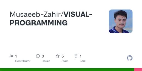 Github Musaeeb Zahirvisual Programming