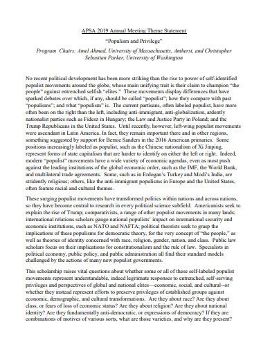 10 Theme Statement Examples To Download