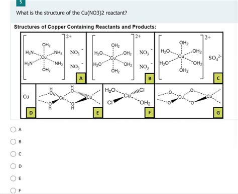 Solved 5 What Is The Structure Of The Cuno32 Reactant