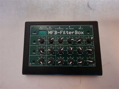 MFB Filterbox Analog Stereo Filter Stepsequencer Reverb MFB Filterbox Analog Stereo Filter Stepsequencer Reverb