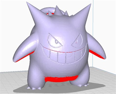 Thicc Gengar Pokémon Keychain By Kyle Pastor Download Free Stl Model