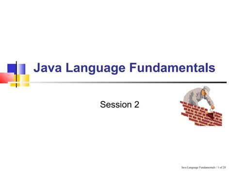 Learn Java Language Fundamentals With Unit Nexus Ppt