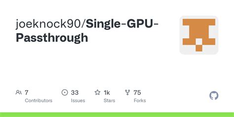 Github Joeknock90single Gpu Passthrough