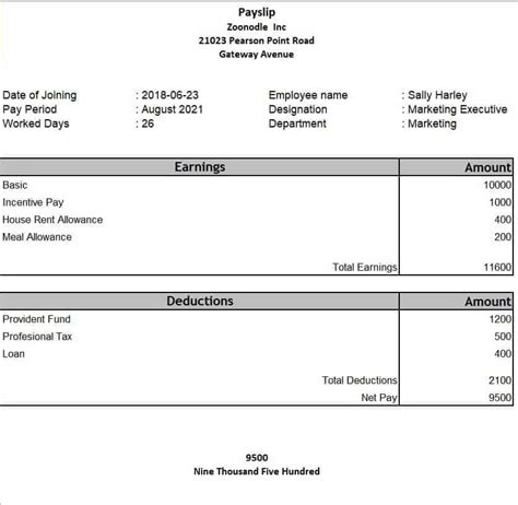 Payslip Template Excel Free Download Philippines At Jenenge Blog