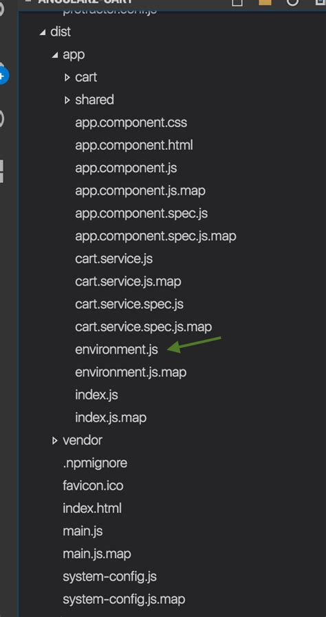 angular2 environment specific configuration alternate stack