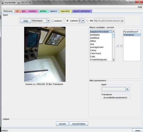 opencv publishopencvdata not worky myrobotlab