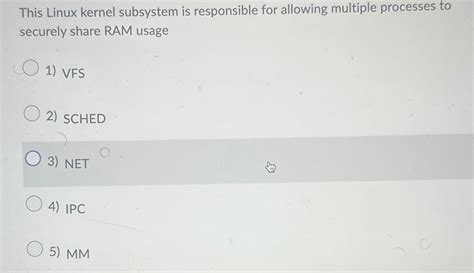 Solved This Linux Kernel Subsystem Is Responsible For