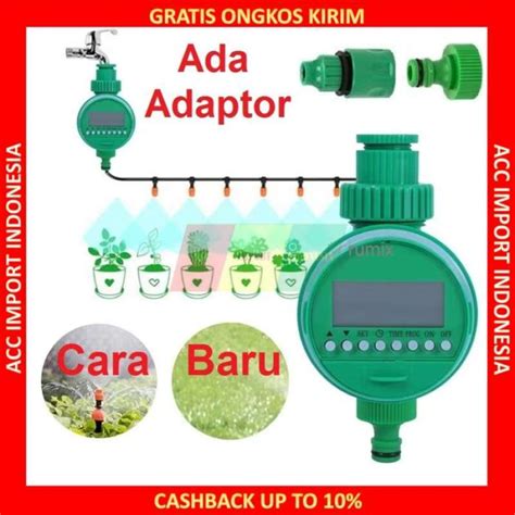 Promo Timer Irigasi Otomatis Garden Water Alat Penyiram Tanaman Lin Diskon 23 Di Seller Samaga