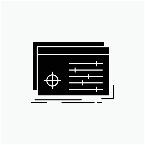 File Object Processing Settings Software Glyph Icon Vector