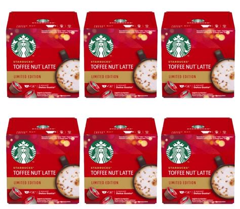 Кофе в капсулах Starbucks Toffee Nut Latte Limited Editiono 6 х 12 купить с доставкой по