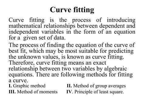Curve Fitting Detail Explanation Stat Pdf