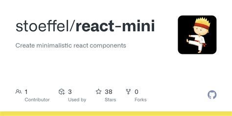GitHub Stoeffel React Mini Create Minimalistic React Components