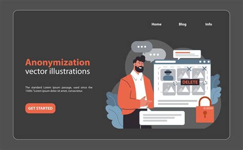 Anonymization Concept Flat Illustration 45375147 Vector Art At Vecteezy