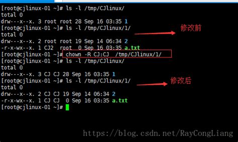 【linux学习笔记12】如何修改文件或者目录的权限（chmod指令）以及修改所有者和所属组（chown命令chgrp命令）将文件权限修改