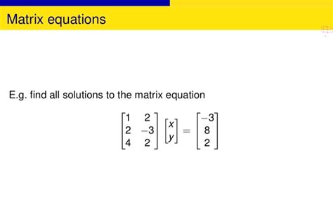 Solved Matrix Equations E G Find All Solutions To The Chegg