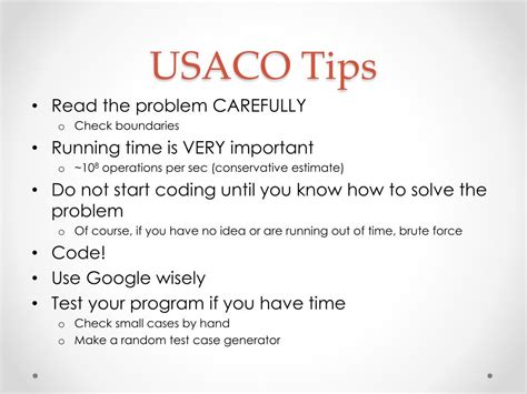 PPT Intro To USACO Strategy PowerPoint Presentation Free Download ID 2291421