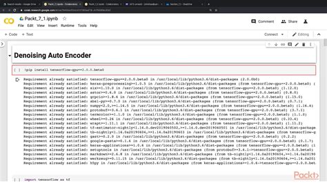 Deep Learning With Tensorflow In Steps Autoencoders Packtpub Youtube