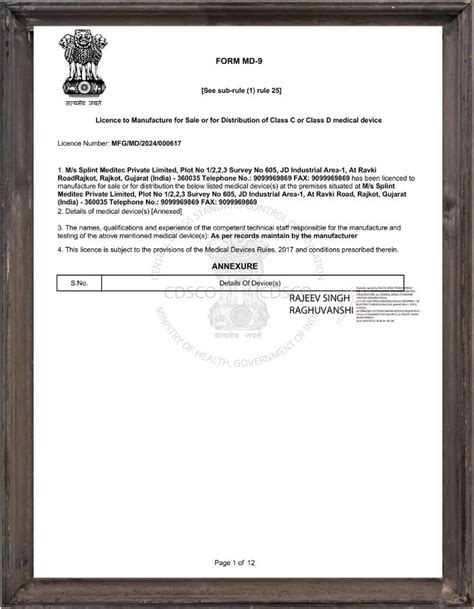 Splint Meditec Md 9 Implant Licence Welcome To Splint Meditec Private Limited