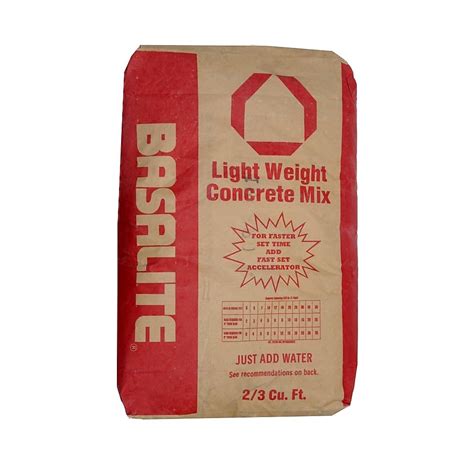 Basalite 60 Lb Fast Setting Concrete Mix In The Concrete Cement