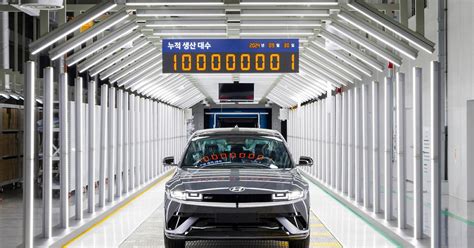 현대차 누적 생산 1억대 달성창립 57년 만에주요 업체 중 가장 빠른 속도