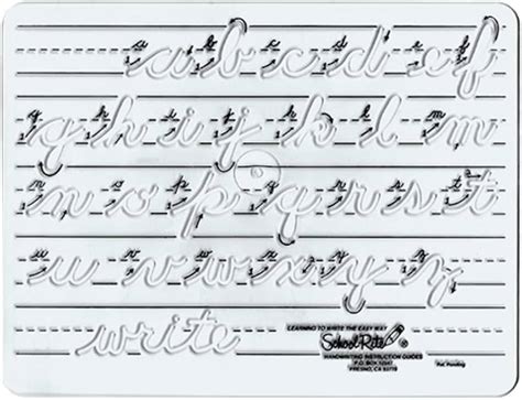 Cursive Alphabet Template