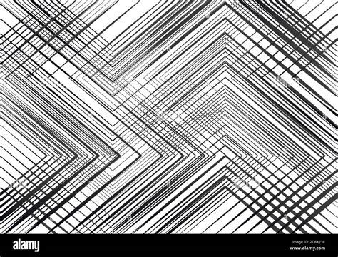 Geometric Structure Network Chaotic Jumble Of Straight Angular Intersecting Lines Abstract