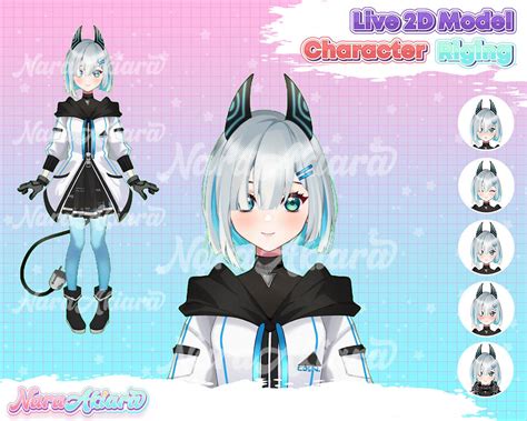 Step Into A Futuristic World With The Vtuber Live2d Anime Semi Cyber