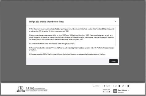 Form 10bd Be User Manual Income Tax Department