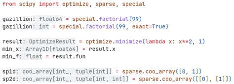 scipy stubs · pypi