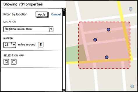 Spatial Filter Ui Patterns For Map Applications