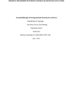 Solved What Is A Key Aspect Of Systematic Inquiry Translational Science II NURS Studocu