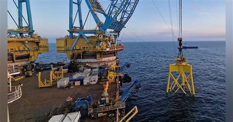 Worlds Deepest Offshore Wind Turbine Foundation Installed Offshore