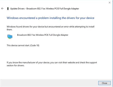 Broadcom Wifi Adapter Code Issue R GPDPocket