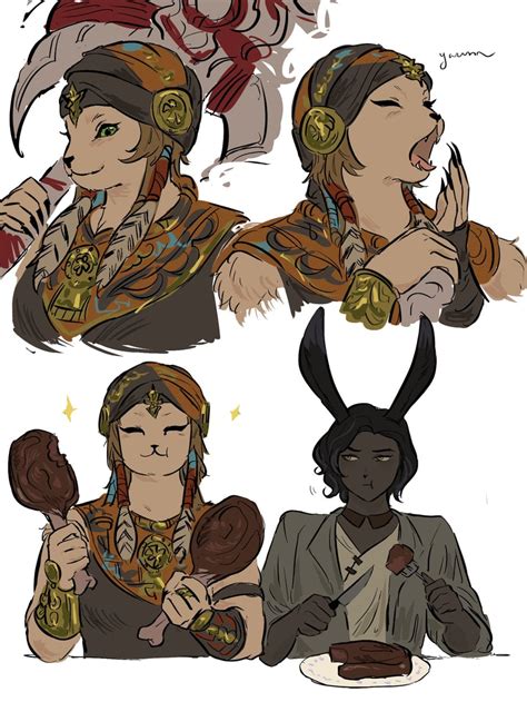 Erenville And Wuk Lamat Final Fantasy And More Drawn By Greaselordd Danbooru