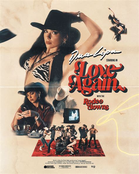Dua Lipa Love Again Music Video Poster Behance