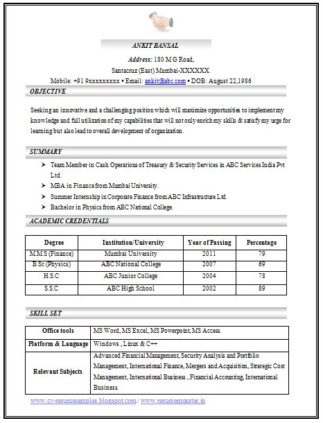 Over 10000 Cv And Resume Samples With Free Download 100 Cv Templates
