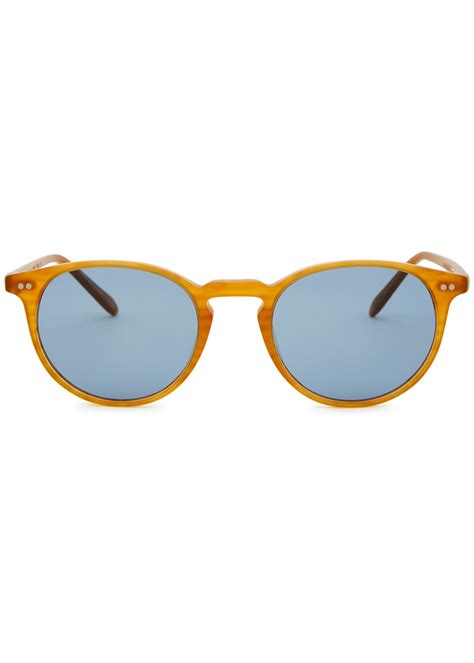 Oliver Peoples Riley Sun Round Frame Sunglasses Harvey Nichols