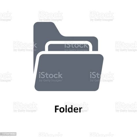 폴더 벡터 솔리드 아이콘입니다 간단한 스톡 일러스트 스톡 0명에 대한 스톡 벡터 아트 및 기타 이미지 0명 3차원 형태 개념 Istock