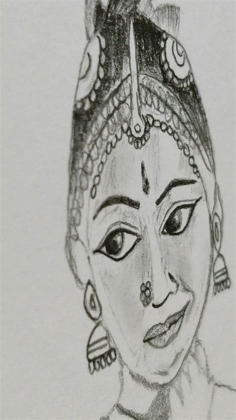 Indian Classical Dance Drawing
