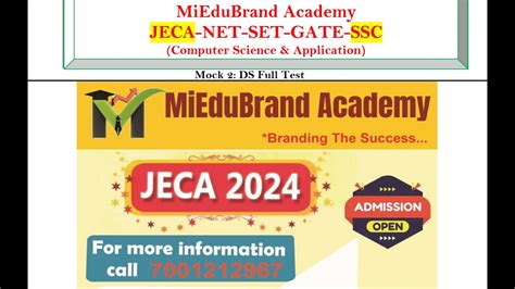 Ds Mock Class Full Mock 2 For Jeca And Slst Youtube