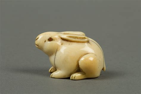 Netsuke Of Rabbit Japan Edo 16151868 Or Meiji Period 18681912