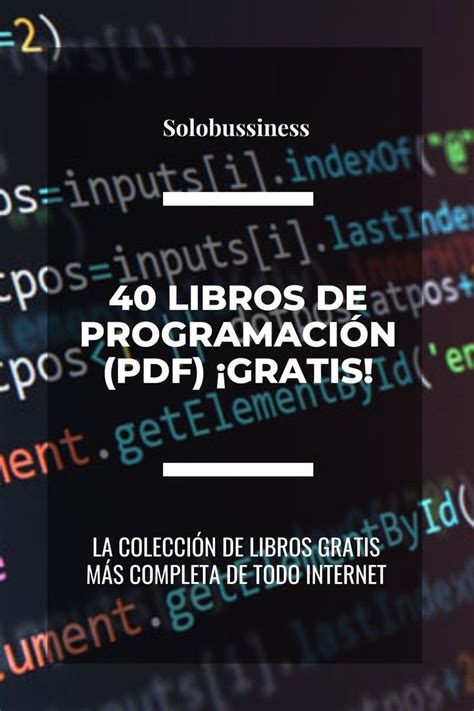 Libros de Programación en formato pdf
