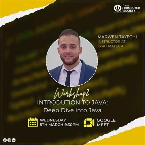 Javaworkshop Coding Ieeecsissatmsbc Ieee Computer Society