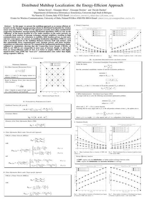 Pdf Distributed Multi Hop Localization An Energy Efficient Approach