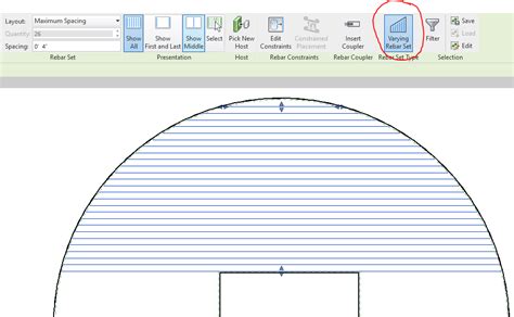 Varying Rebar Set On Curve Autodesk Community