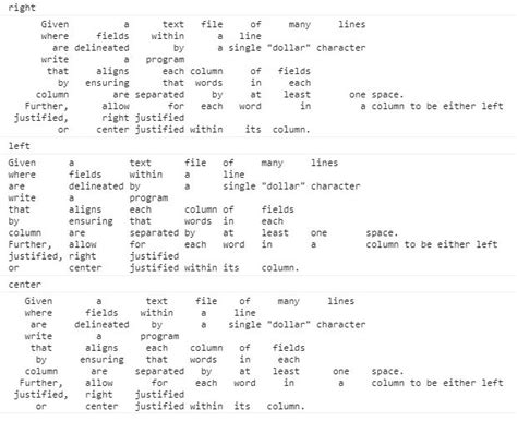 Rosetta Code Align Columns Expected Output The Freecodecamp Forum