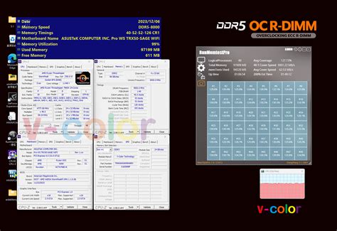 V Color Boasts 8000mhz Oc Milestone With 96gb Ddr5 R Dimm