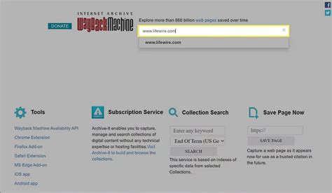 How To Use The Wayback Machine